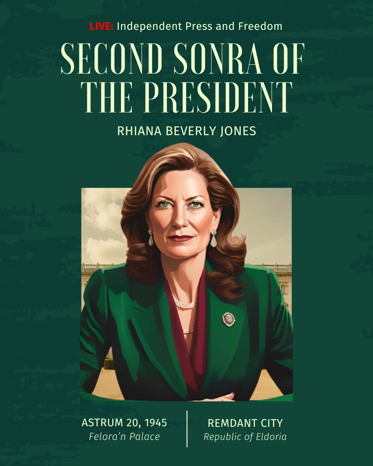 Jones State of the National Republic Address (1945) | Eldorian Archives ...