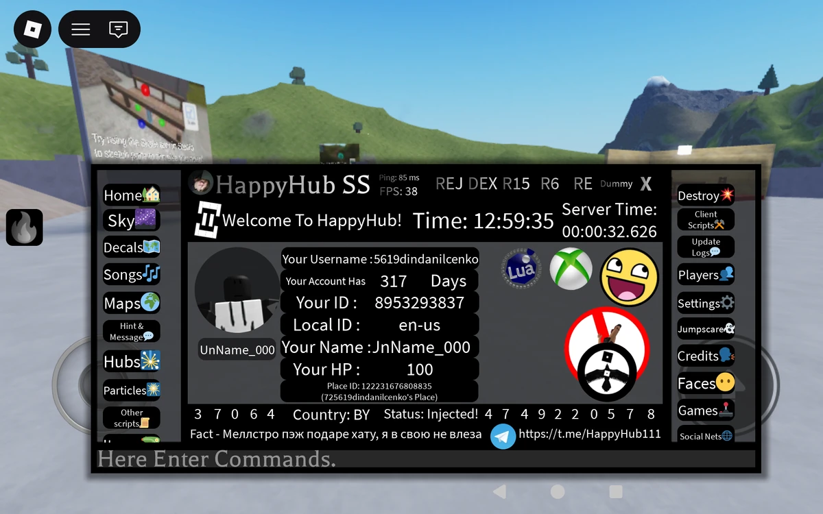HappyHub SS | Requires Script showcase Roblox Wiki | Fandom