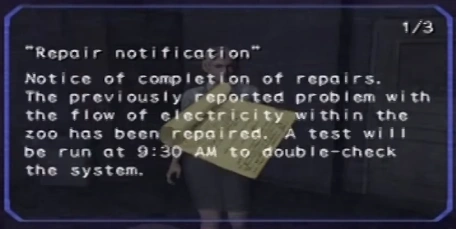 Repair notification | Resident Evil Wiki | Fandom