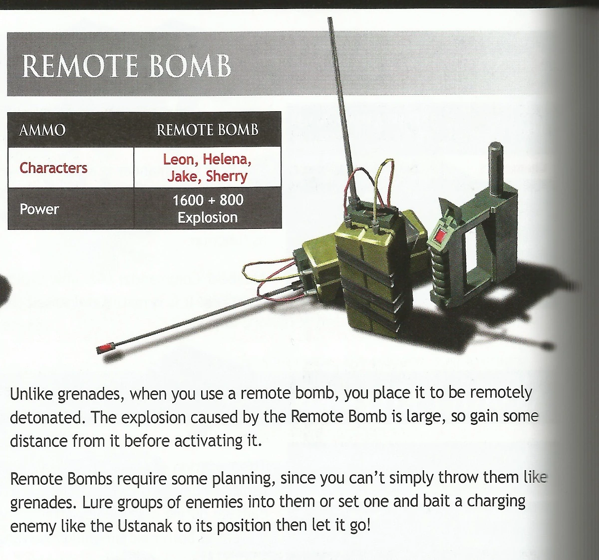 Bomba de control remoto (RE6) | Resident Evil Wiki | Fandom