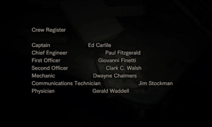 Crew Register | Resident Evil Wiki | Fandom