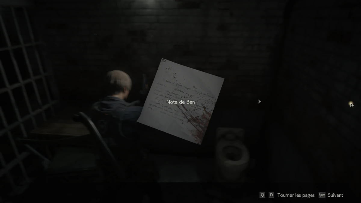 Note de Ben | Wiki Resident Evil | Fandom