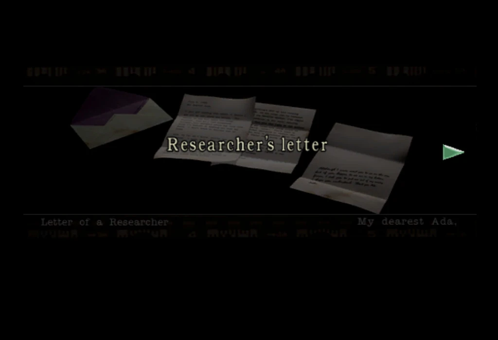 Researcher's Letter | Resident Evil Wiki | Fandom
