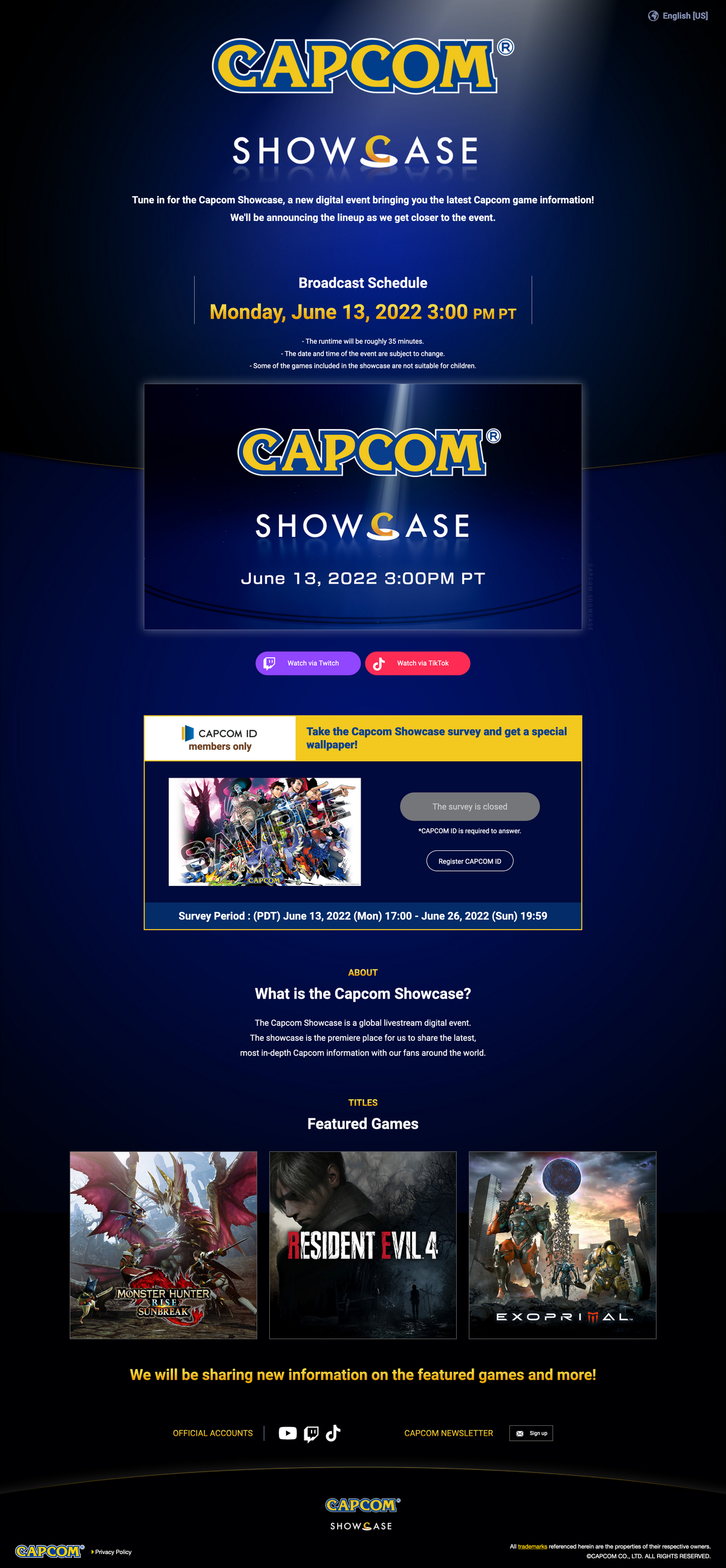 Capcom Showcase | Resident Evil Wiki | Fandom