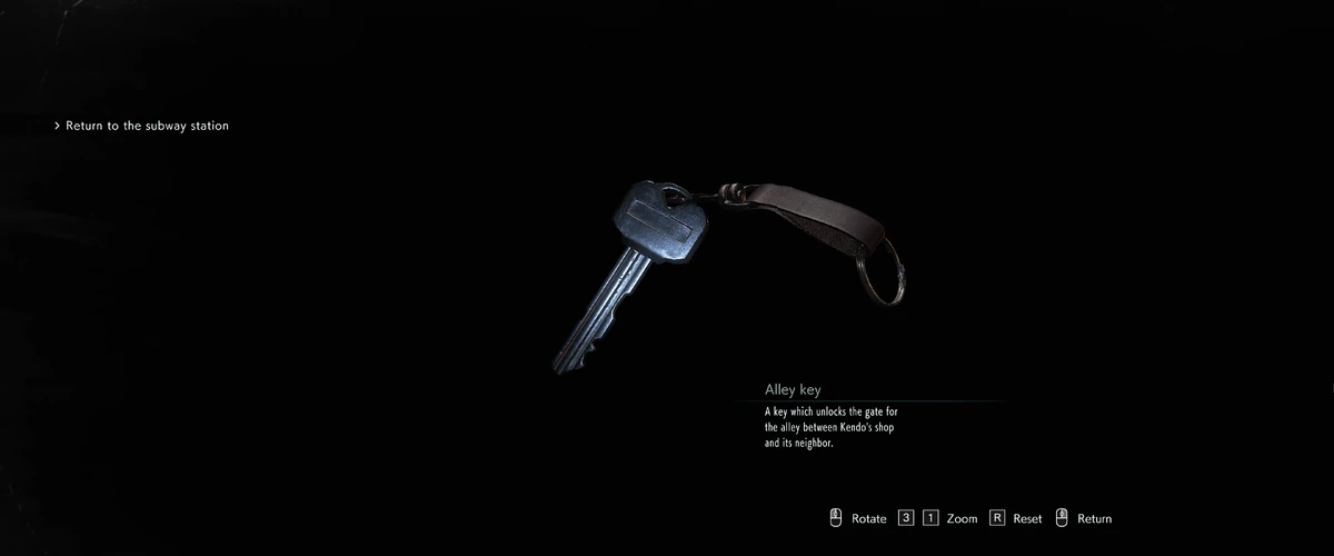 Alley key | Resident Evil Wiki | Fandom