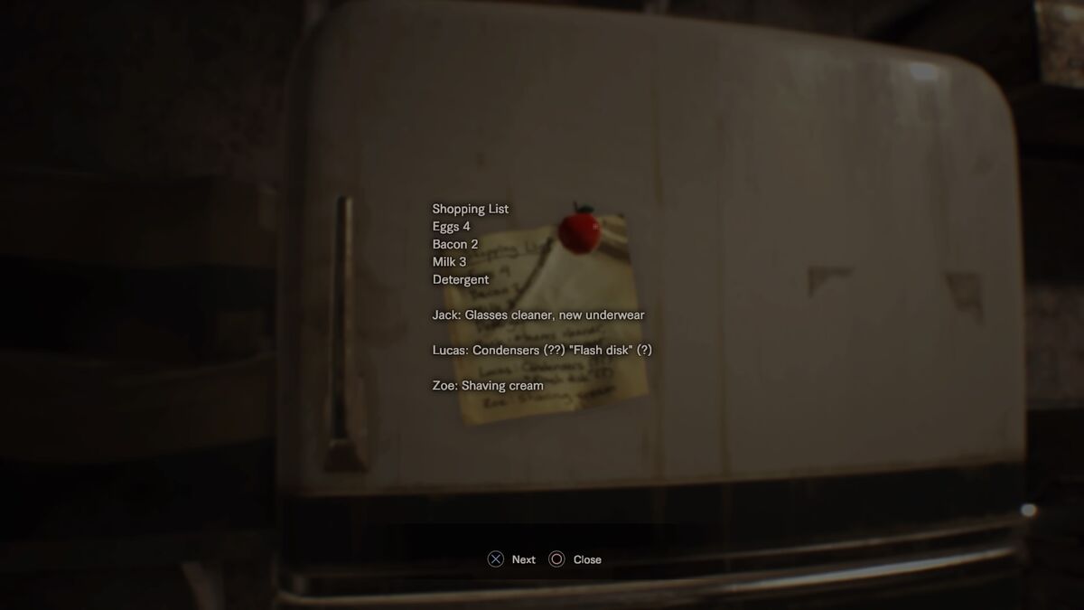 Refrigerator Note Resident Evil Wiki Fandom