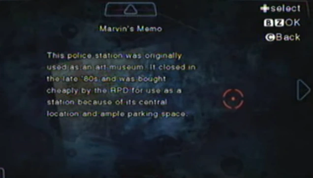 Notas de Marvin | Resident Evil Wiki | Fandom