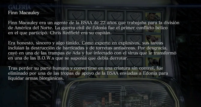 Finn Macauley (Archivo) | Resident Evil Wiki | Fandom