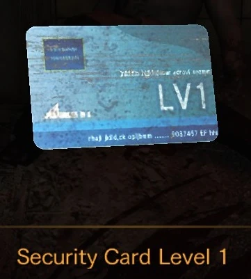 Security Card Level 1 | Resident Evil Wiki | Fandom