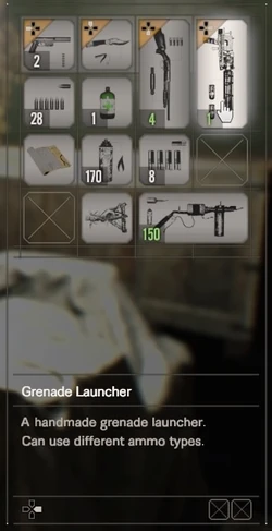 how to make grenade launcher in resident evil 7