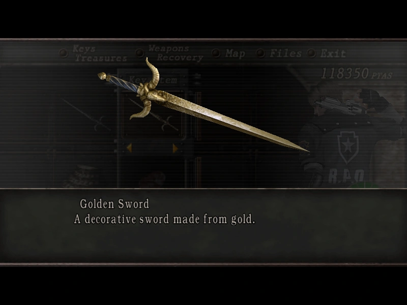 Golden Sword | Resident Evil Wiki | Fandom