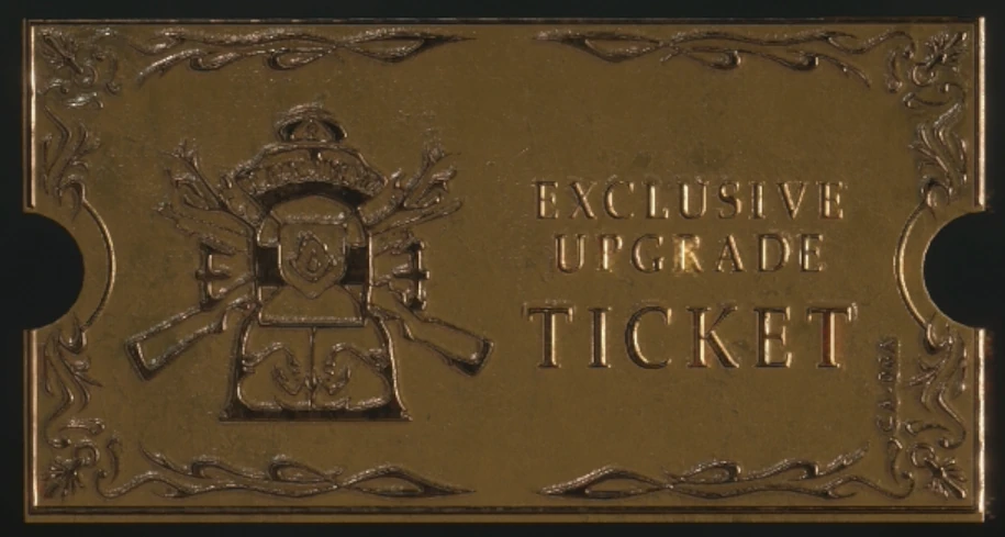 Exclusive Upgrade Ticket (Paid) | Resident Evil Wiki | Fandom