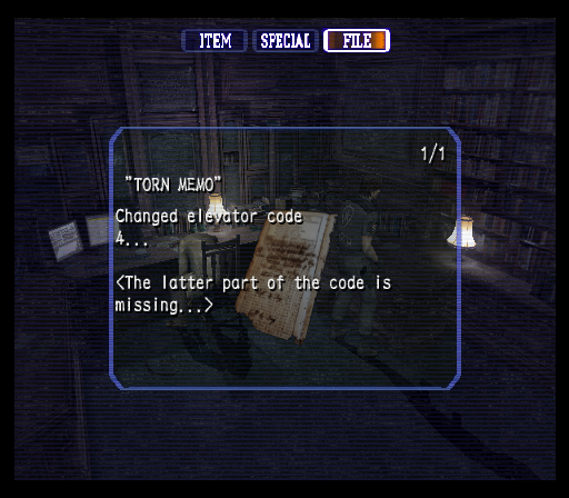 Torn Memo | Resident Evil Wiki | Fandom