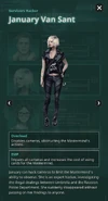 January Van Sant | Resident Evil Wiki | Fandom