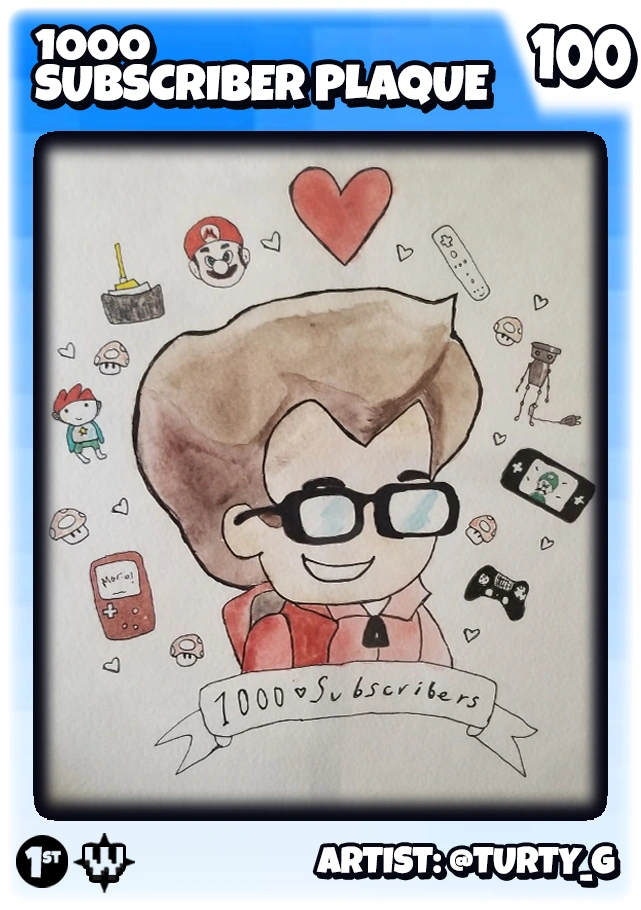 100 - 1000 Subscriber Plaque | RetoCard Wiki | Fandom