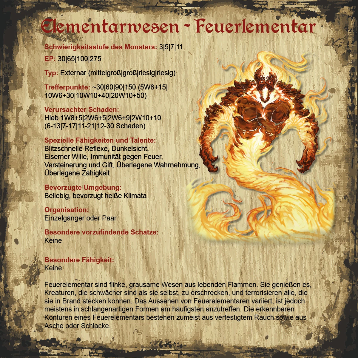 Elementarwesen – Feuerelementar | Revaria Wiki | Fandom