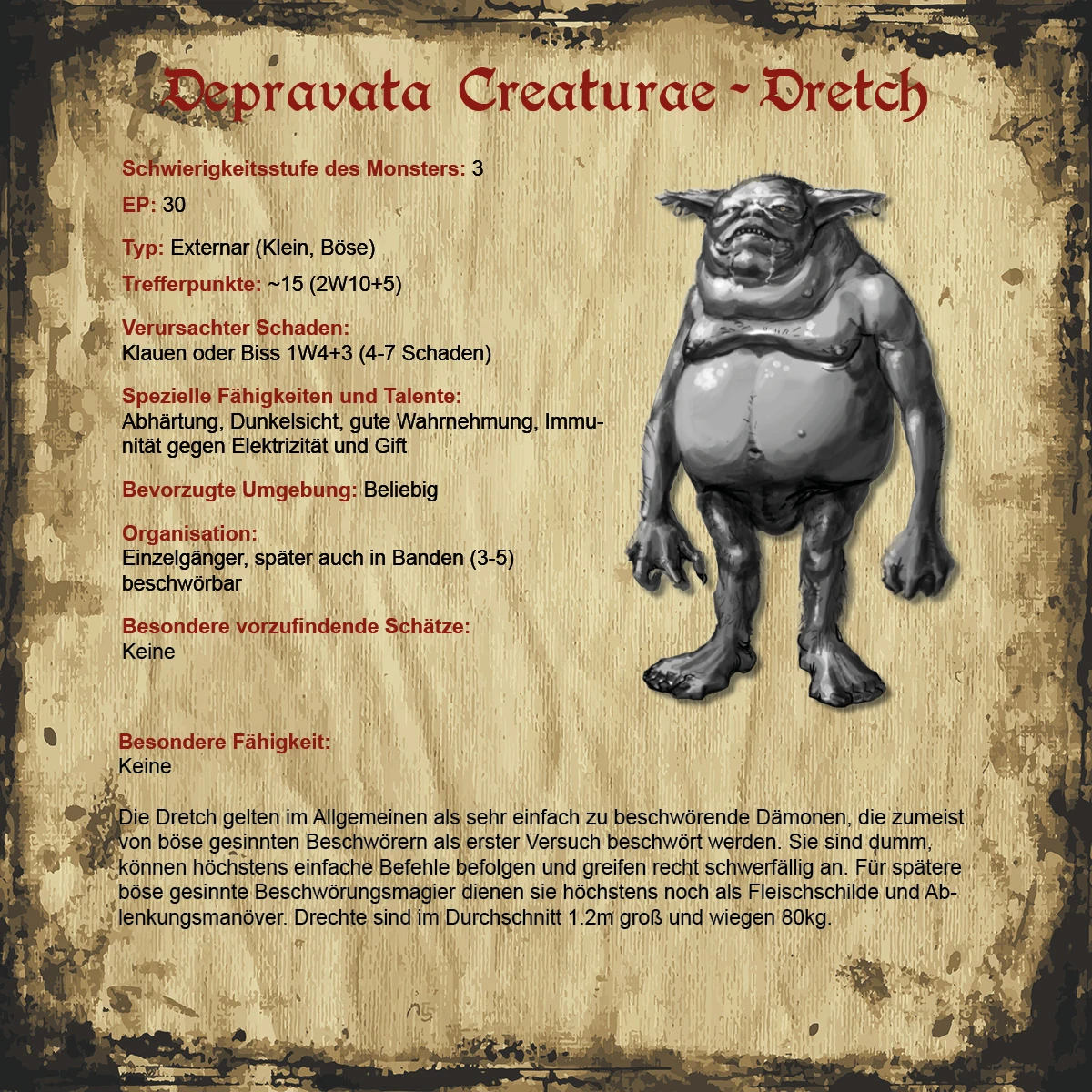 Depravata Creaturae - Dretch | Revaria Wiki | Fandom