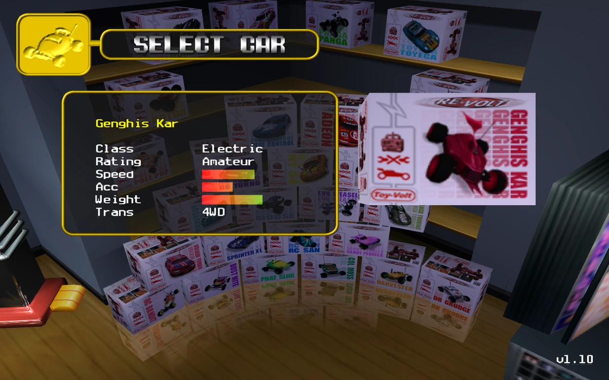 Car Selection Screen | Re-Volt Wiki | Fandom