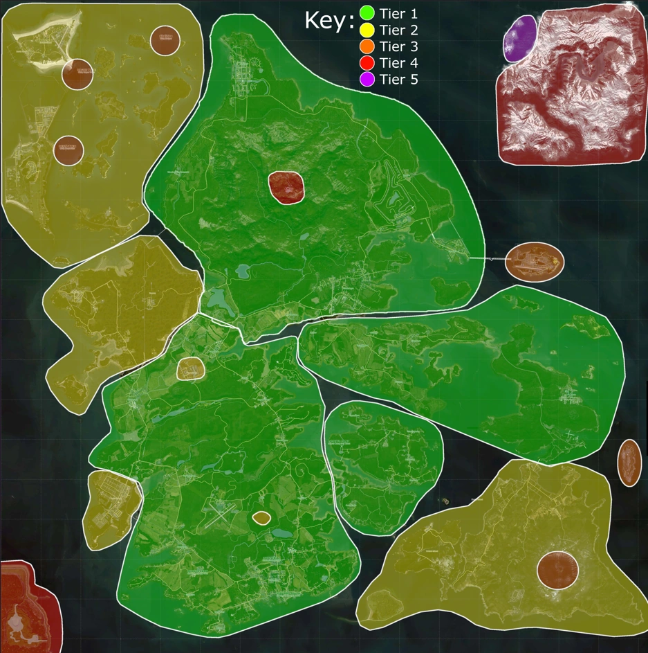 Loot Tiers Map | RevolutionDayZ Wiki | Fandom