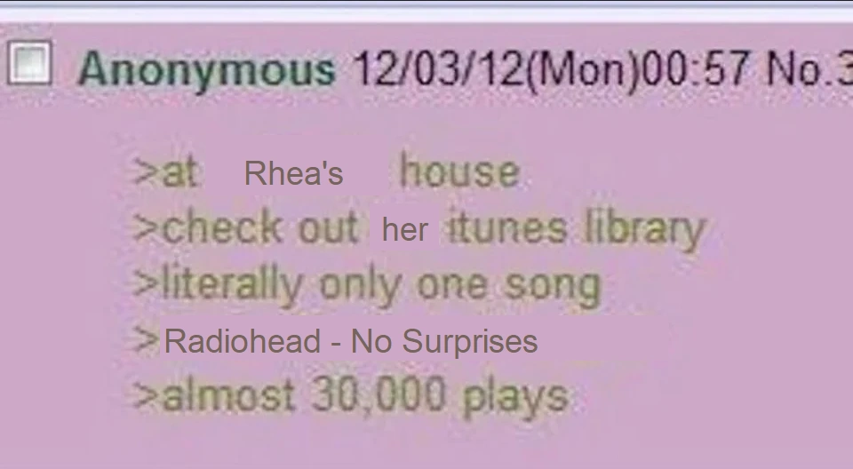 No Surprises | Rhea Wiki | Fandom