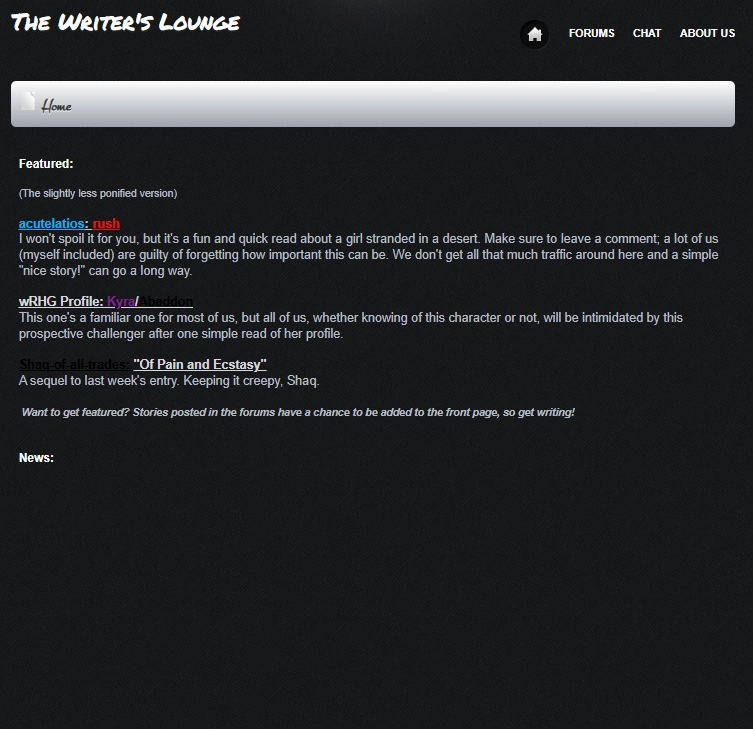 The Writer's Lounge | RHG Wiki | Fandom