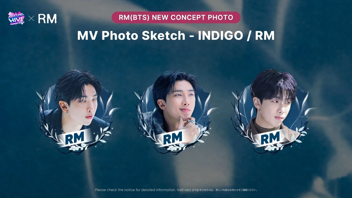 MV Photo Sketch – INDIGO / RM | Rhythm Hive Wiki | Fandom
