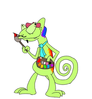 Chesare the Chameleon | Rick and Larry Wiki | Fandom