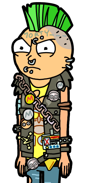 Punk Morty | Rick and Morty Wiki | Fandom