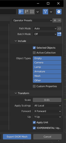 Export custom meshes from Blender - Official The Riftbreaker Wiki