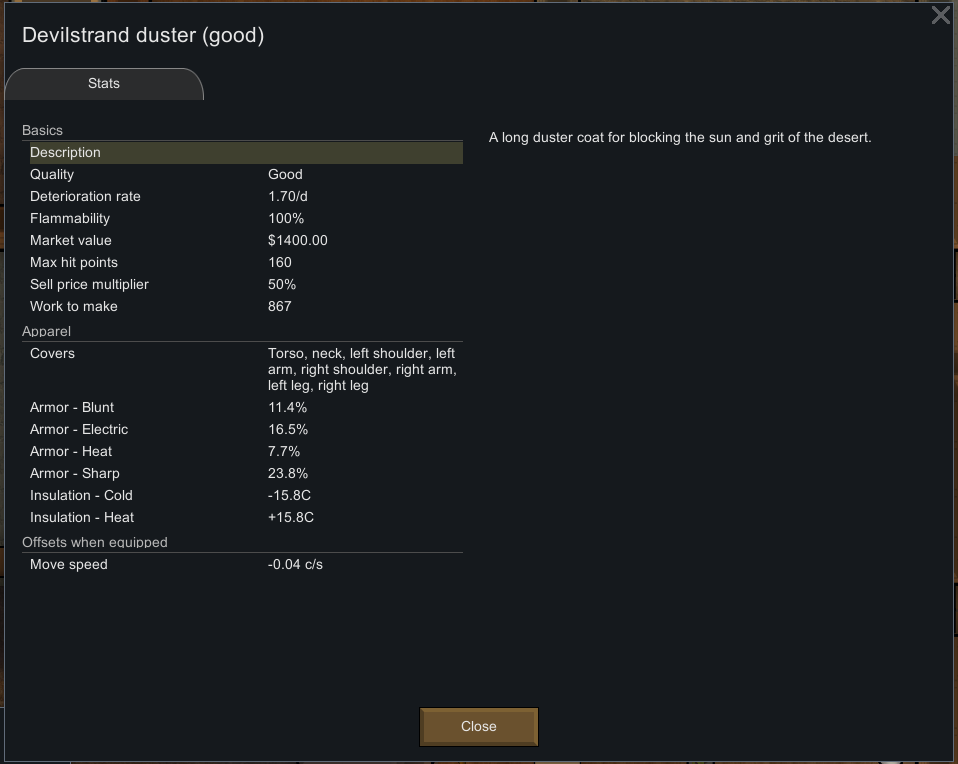 Duster | Rimworld Wiki | Fandom