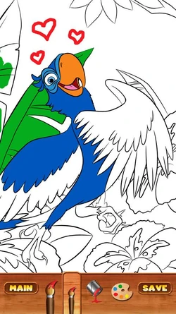 rio character coloring pages