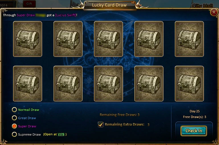 Lucky Draw | Rise Of Mythos Wiki | Fandom