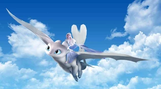 how to draw light fury flying