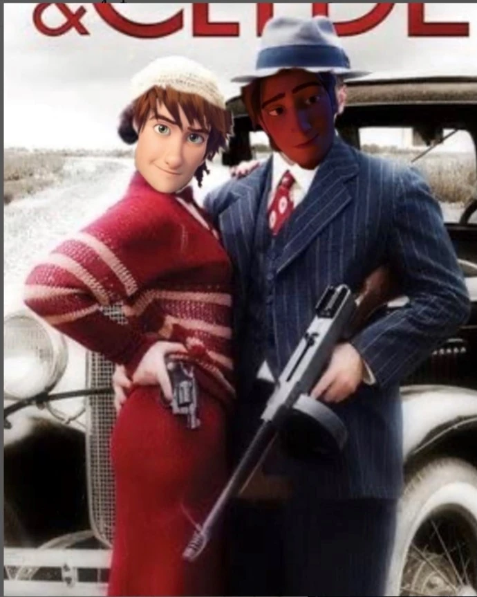 Bonnie and Clyde AU | Rise of the Brave Tangled Dragons Wiki | Fandom