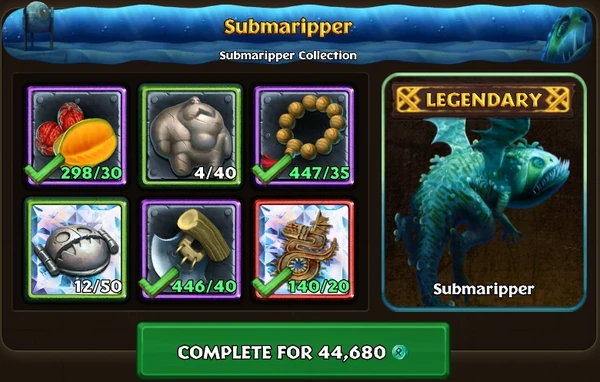 Submaripper (Legendary) Collections | Dragons: Rise of Berk Wiki | Fandom