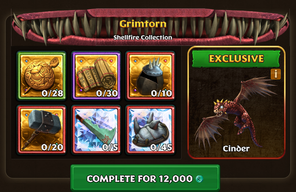 Shellfire Collections | Dragons: Rise of Berk Wiki | Fandom