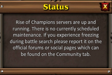 Status | Rise of Champions Wiki | Fandom