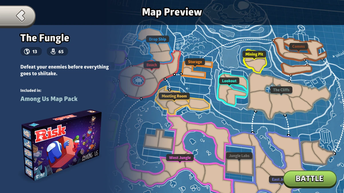 The Fungle Map | Risk: Global Domination Wiki | Fandom