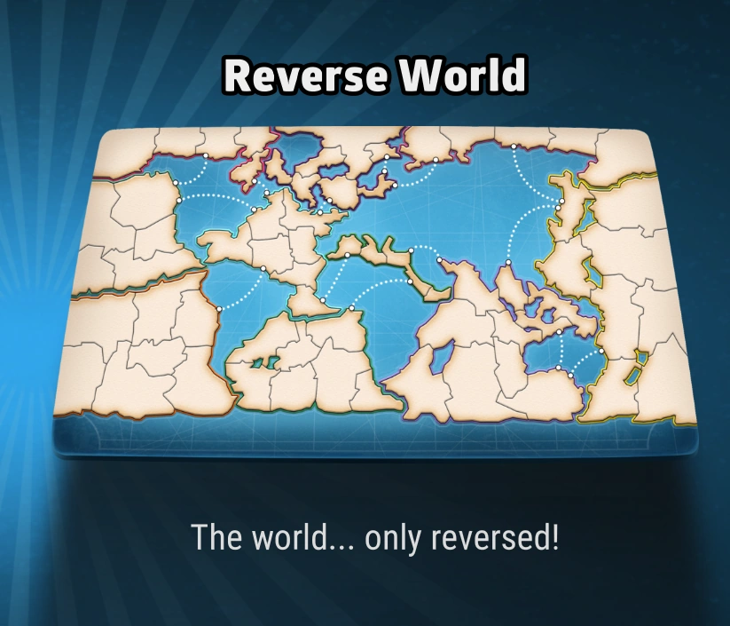 Reversed World Map