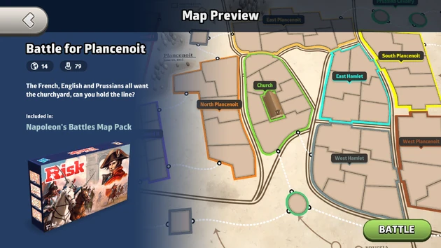 Battle for Plancenoit Map | Risk: Global Domination Wiki | Fandom