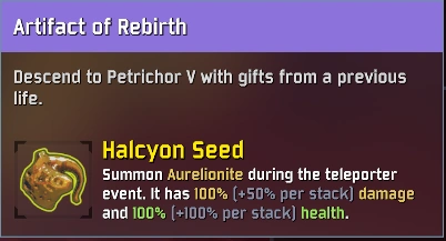 Artifact of Rebirth - Risk of Rain 2 Wiki