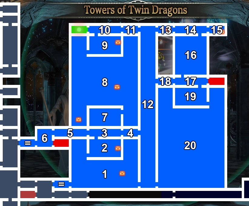 Towers of Twin Dragons/Comprehensive Map | Bloodstained Wiki | Fandom