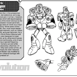 megaman coloring book