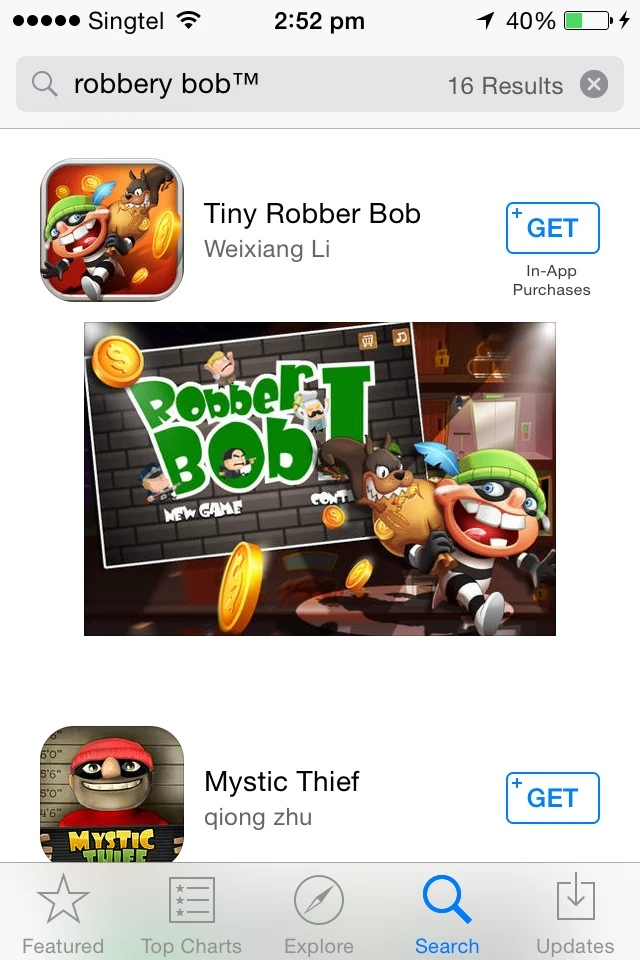 User blog:MarcusCheeKJ/Robbery Bob taken out of the App Store ...