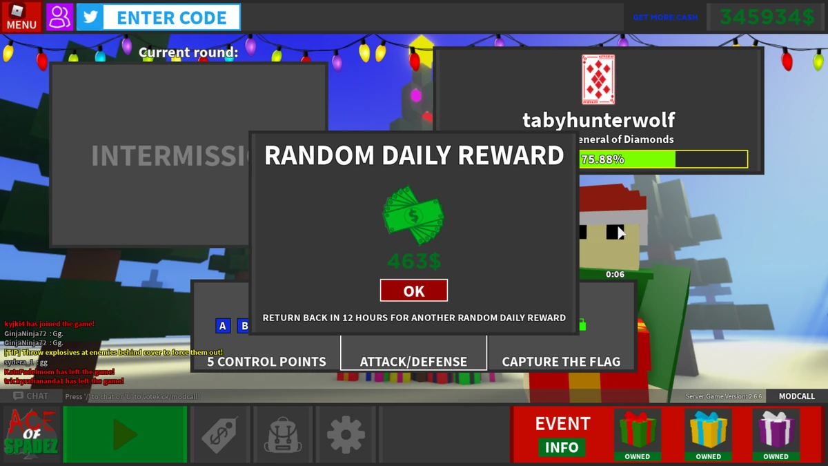 Daily Rewards | ROBLOX AceOfSpadez Wiki | Fandom