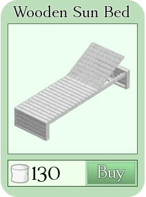 Wooden Sun Bed | Roblox Backpacking Wiki | Fandom