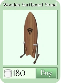 Wooden Surfboard Stand | Roblox Backpacking Wiki | Fandom