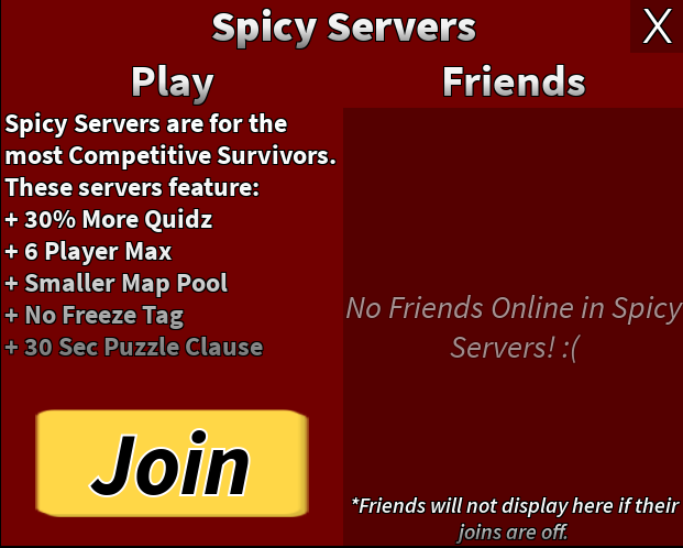 Spicy Servers | Roblox BEAR Wiki | Fandom