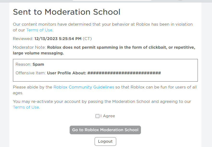 Account Moderation Roblox Community Fanon Wiki Fandom