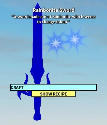 Rainbonite Sword | ROBLOX Craftwars Wikia | Fandom